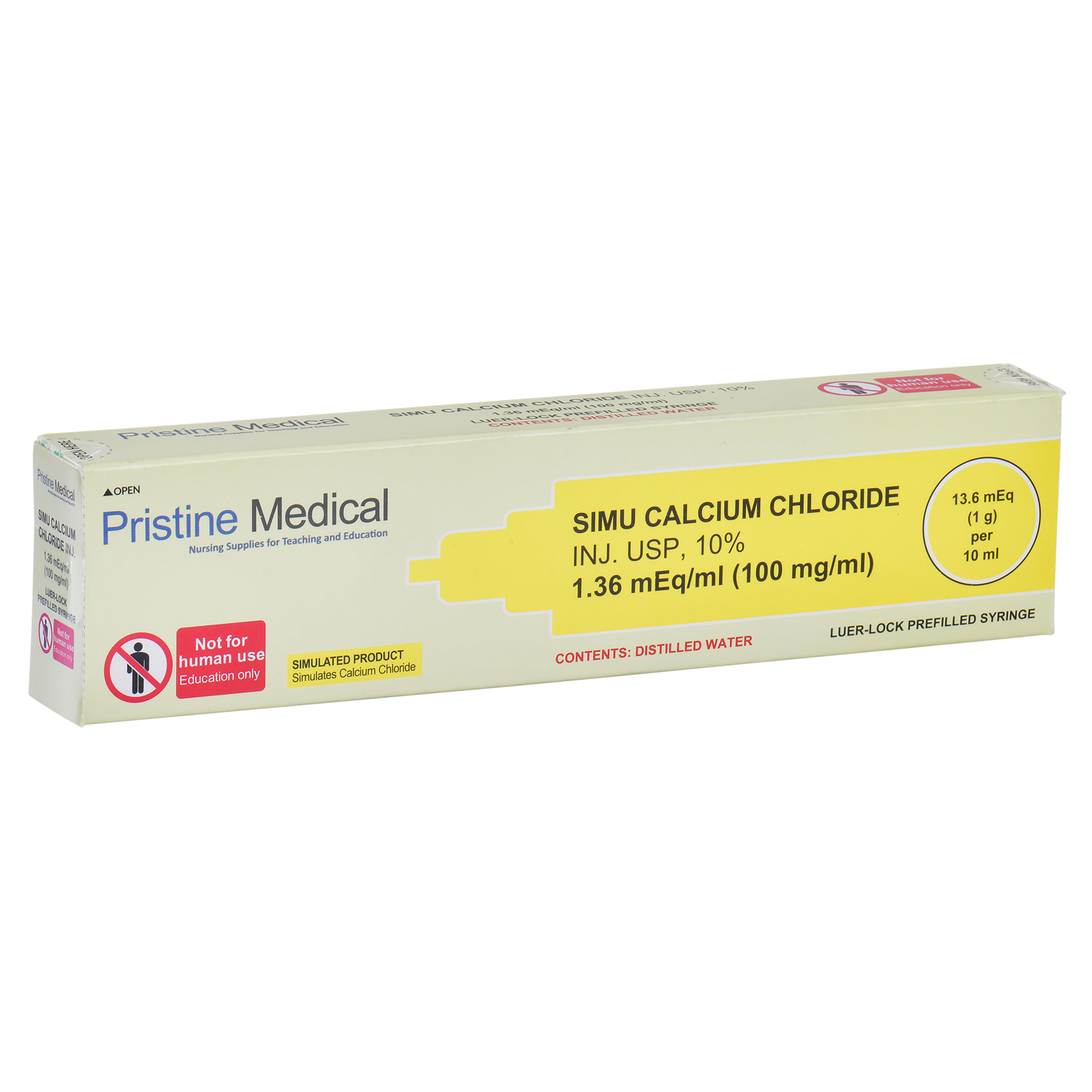 Simu Calcium Chloride, 1.36 mEq/ml, 10ml Prefilled Syringe — Pristine ...