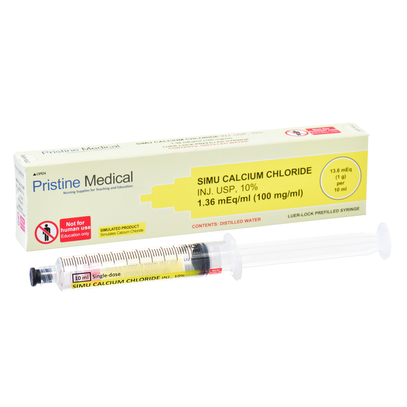 Simu Calcium Chloride, 1.36 mEq/ml, 10ml Prefilled Syringe — Pristine ...