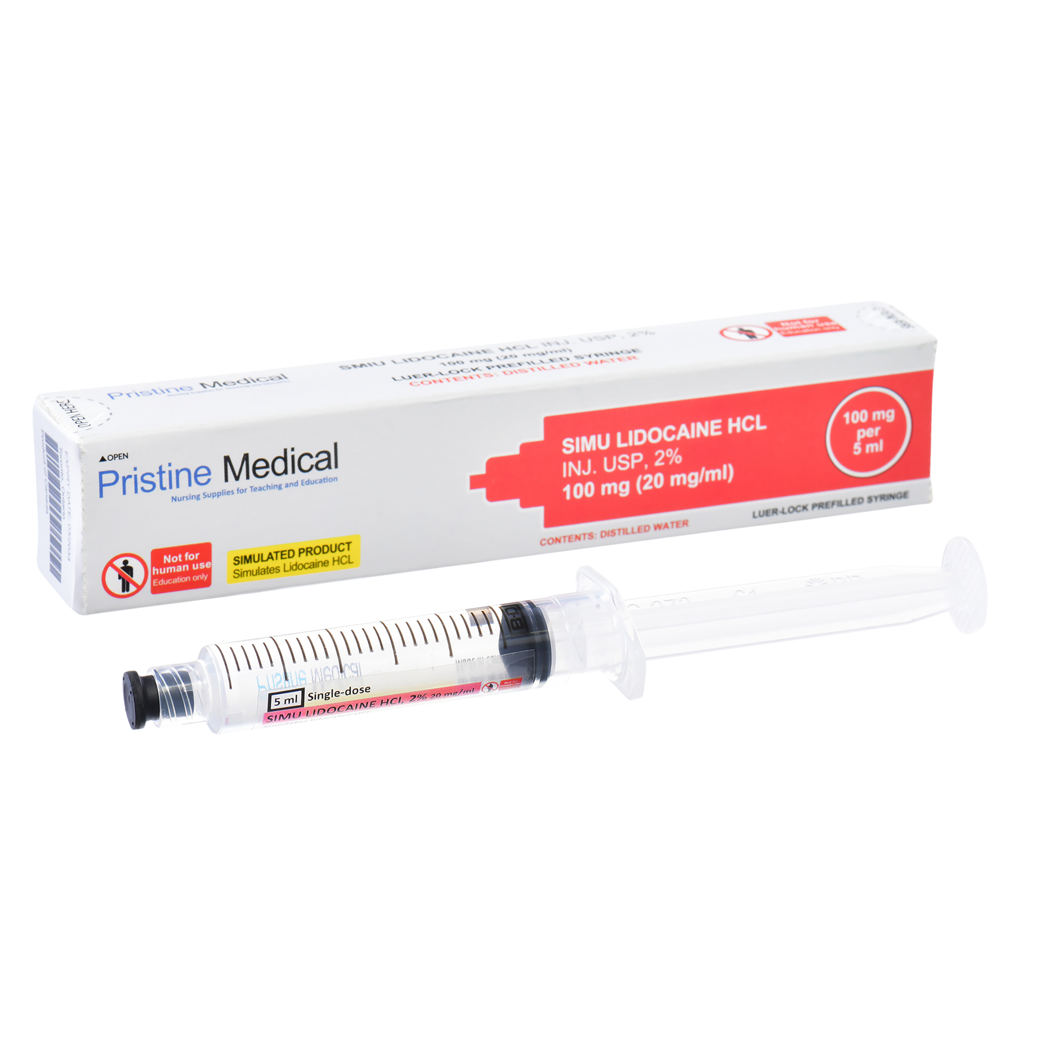 Simu Lidocaine HCl Prefilled Syringes, 5ml — Pristine Medical