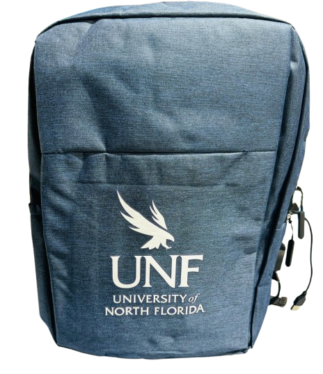 University of North Florida Backpack with USB — Pristine Medical