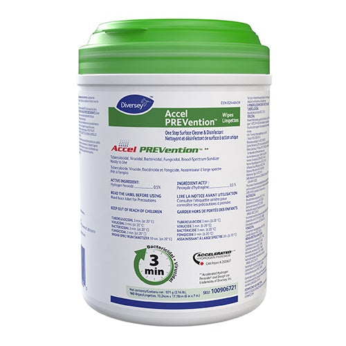 Accel PREvention Disinfectant Wipes 6"x7" - Pristine Medical