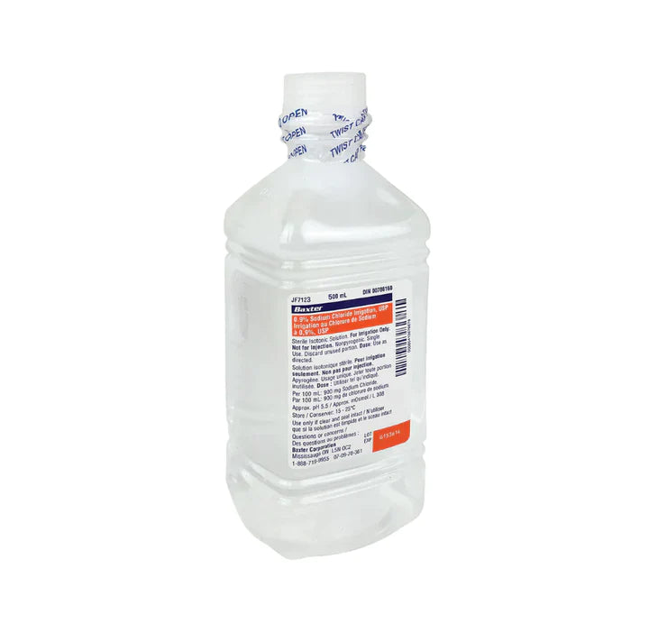Baxter 500ml Sodium Chloride Irrigation Bottle — Pristine Medical