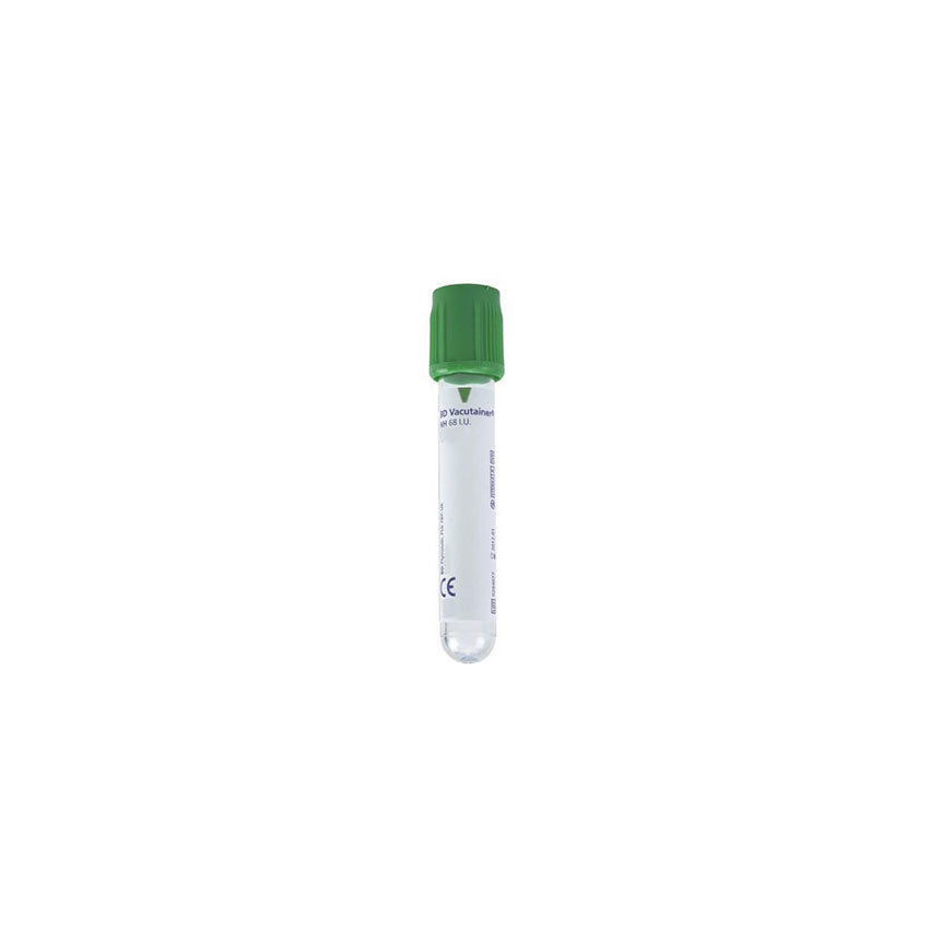 BD Vacutainer Plus Plasma Tube, Lithium Heparin, Green, 2ml — Pristine ...