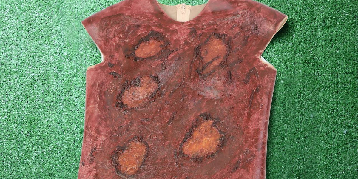 Anatomy Lab Moulage - Wearable Severe Burn Chest — Pristine Medical