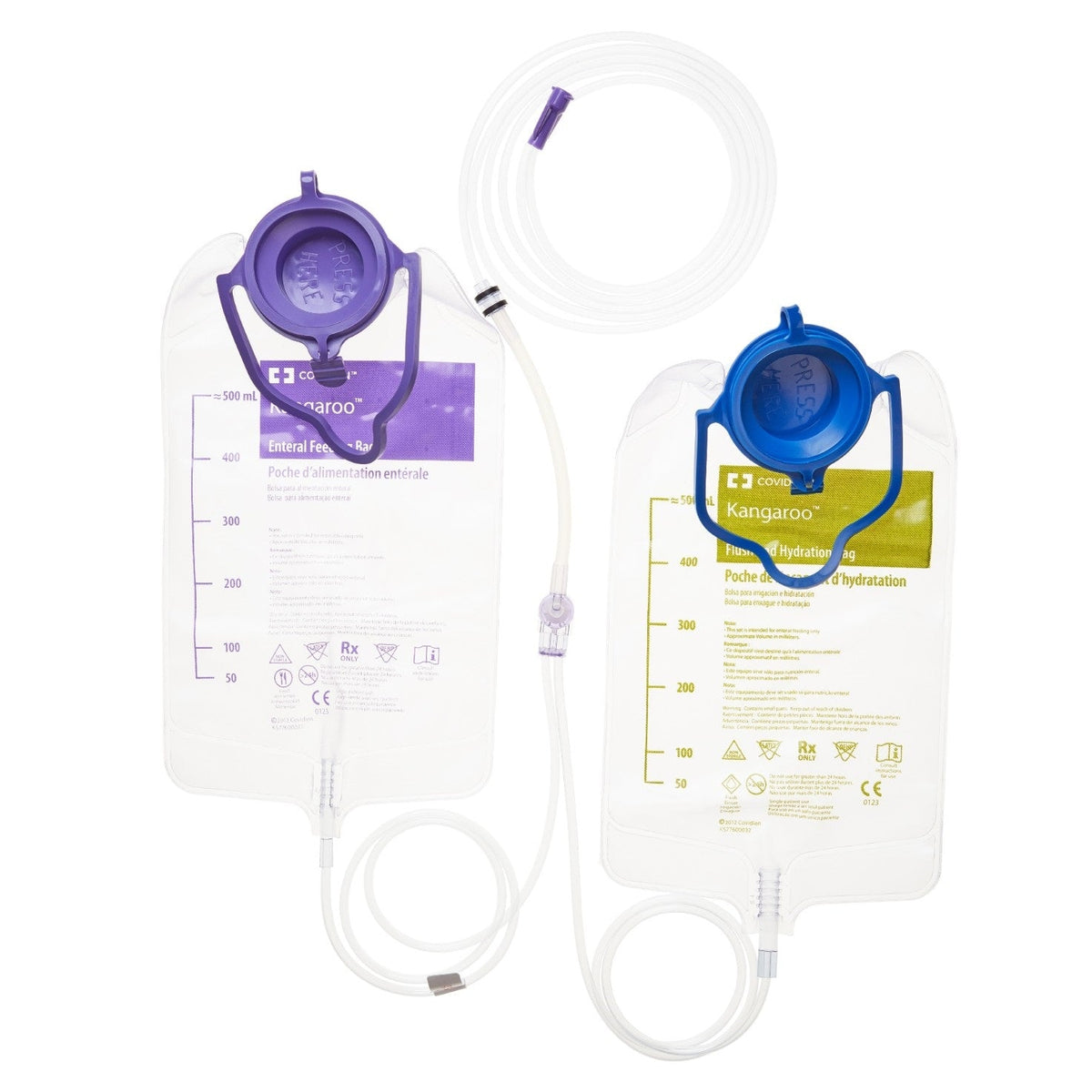 Kangaroo ePump Enteral Feeding Sets with Flush Bag, 500ml — Pristine ...